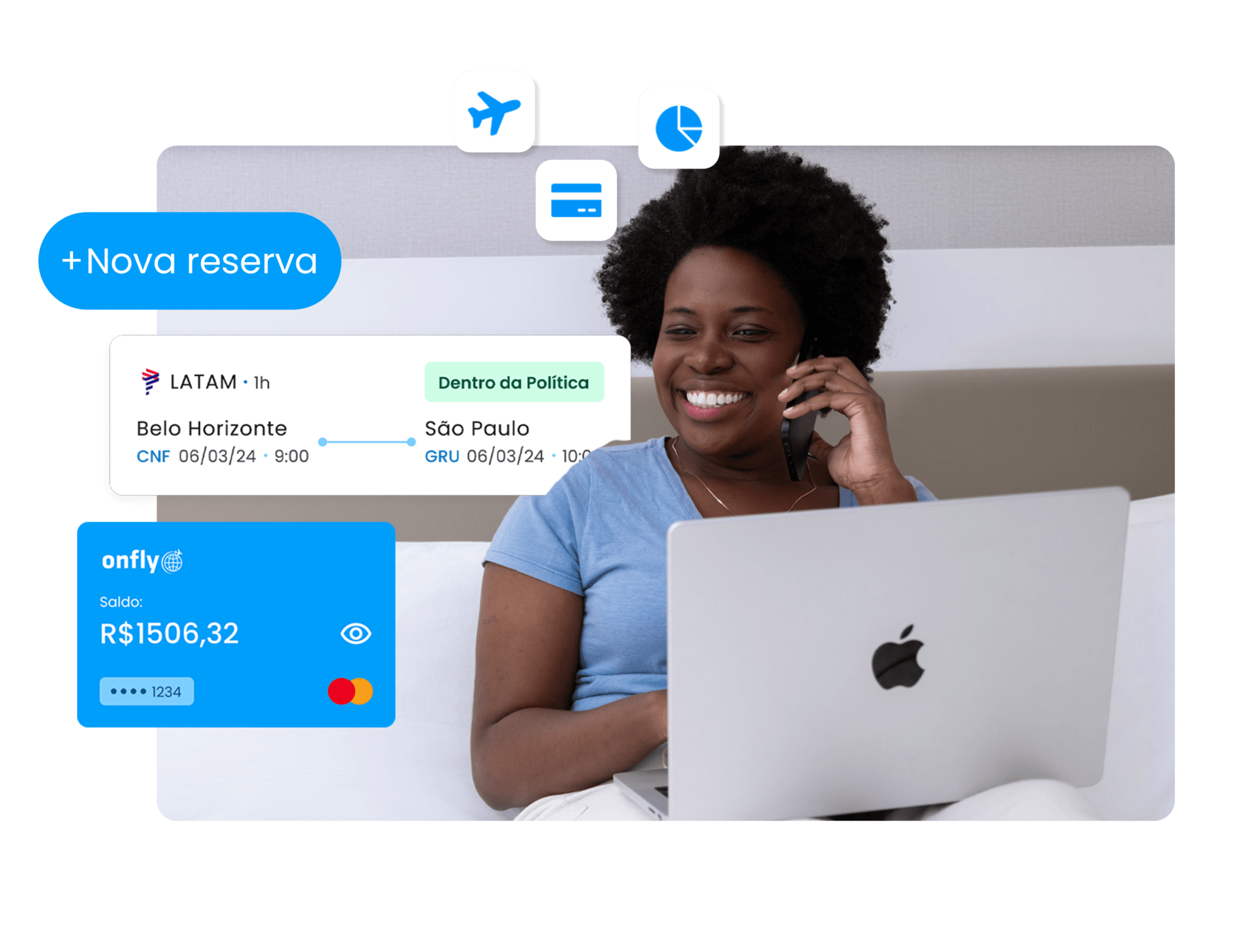 Solicite uma demonstração da plataforma Onfly e conheça