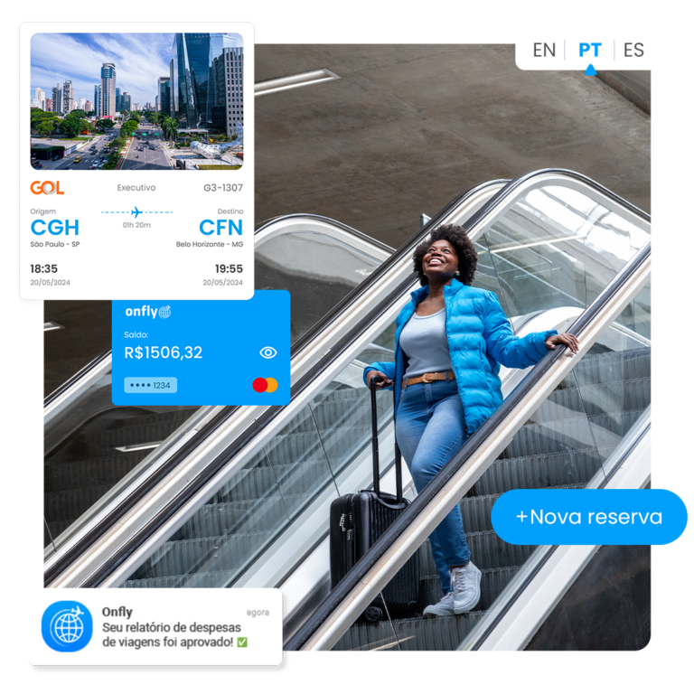 Solicite uma demonstração da plataforma Onfly e conheça