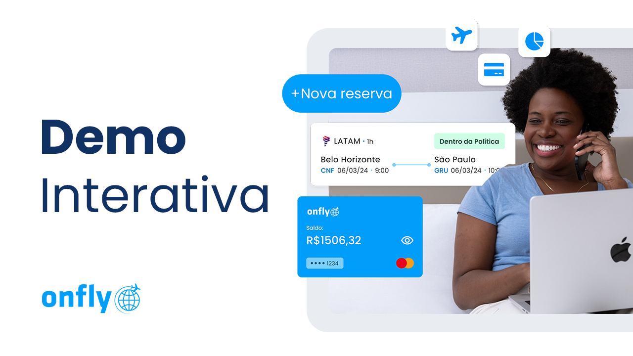 Solicite uma demonstração da plataforma Onfly e conheça